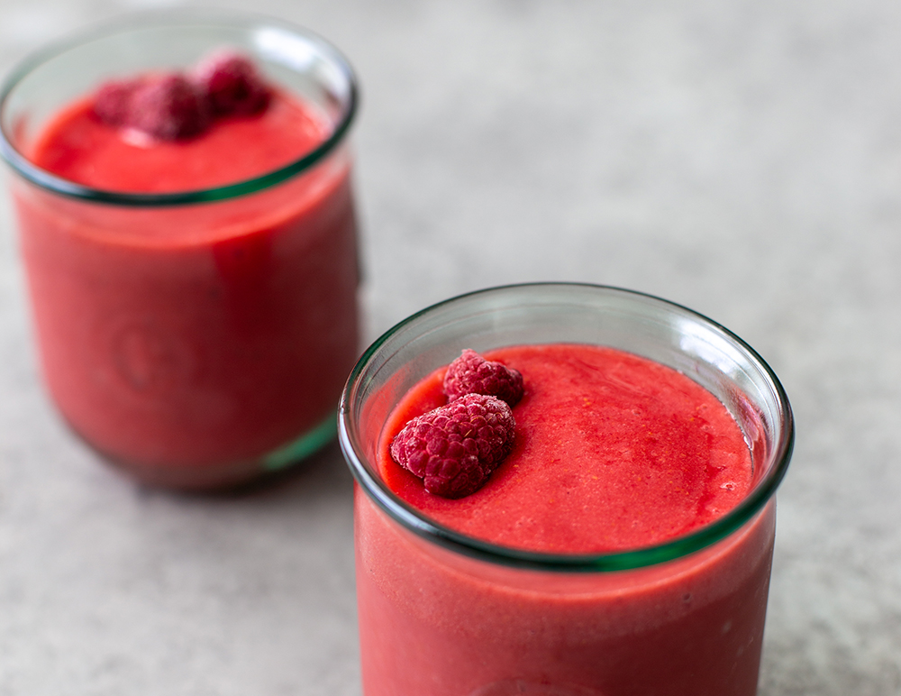Raspberry Peach Smoothie